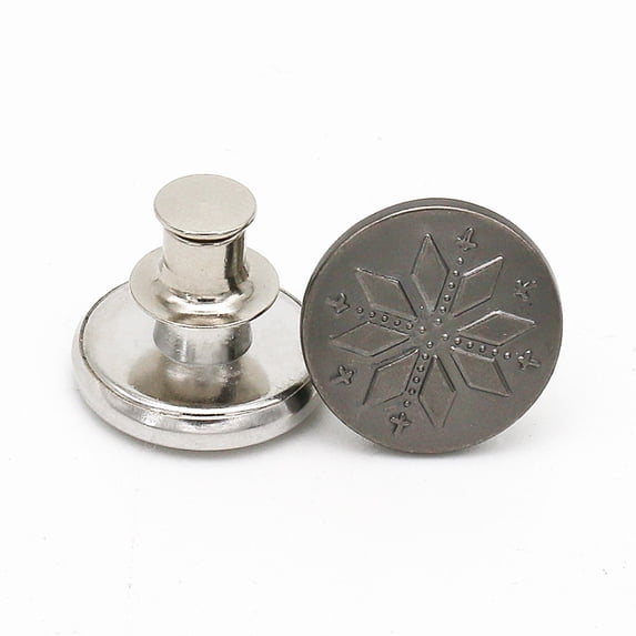 Adjustable 17mm Metal Jeans Button - No-Sew Waist Adjustment Solution ...