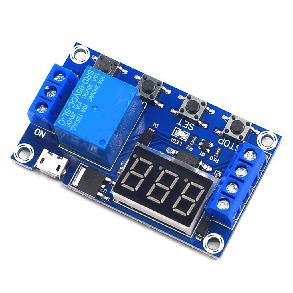 Adjustable 1Channel RelayModule DC6-30V Timer RelayModule Time Delay Circuit OFF/ONSwitch for ...