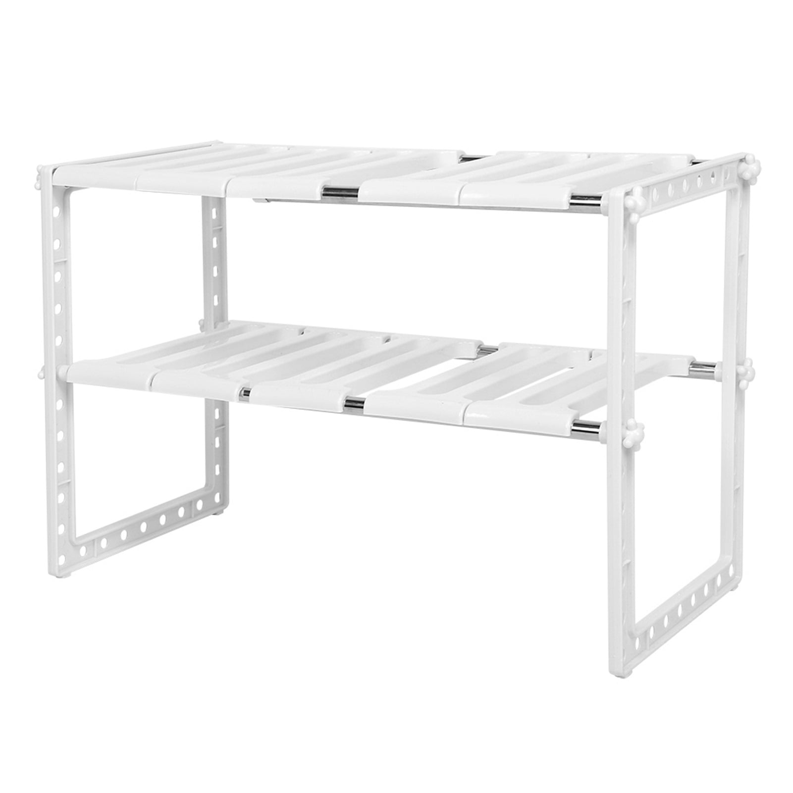 Adjustable 2,Layer Storage Rack, Space,Saving Kitchen Organizer ...