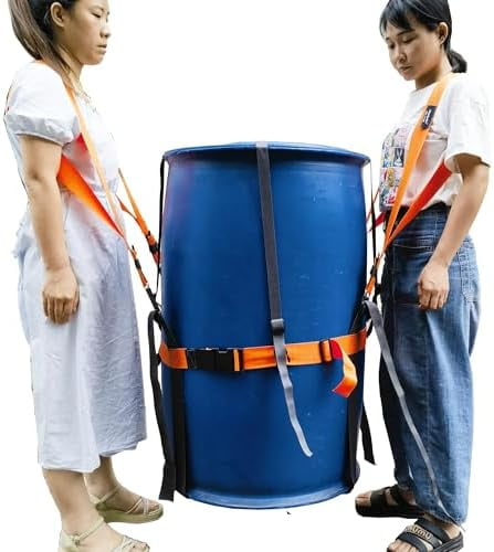 Adjustable 2-Person Shoulder Straps for Moving Cylinders, Drums ...