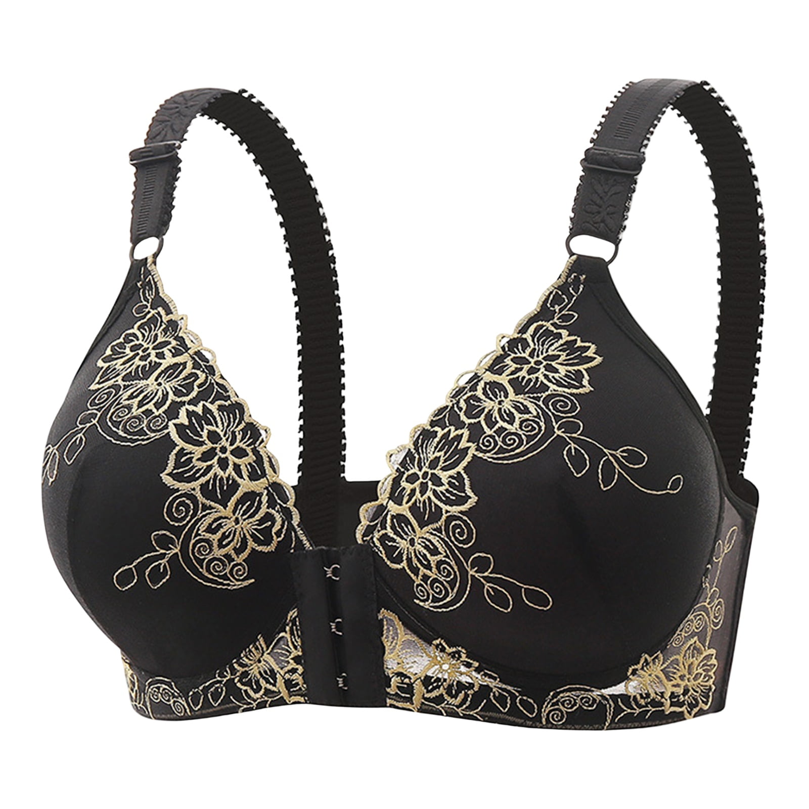 Adjustable 3-Back Hook Bra – Front Opening Design with Fixed Cups ...