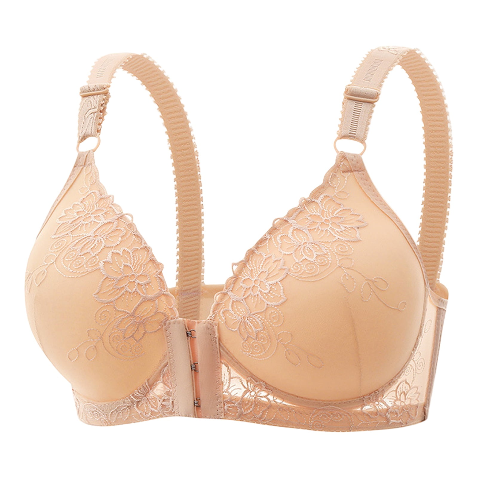 Adjustable 3-Back Hook Bra – Front Opening Design with Fixed Cups ...