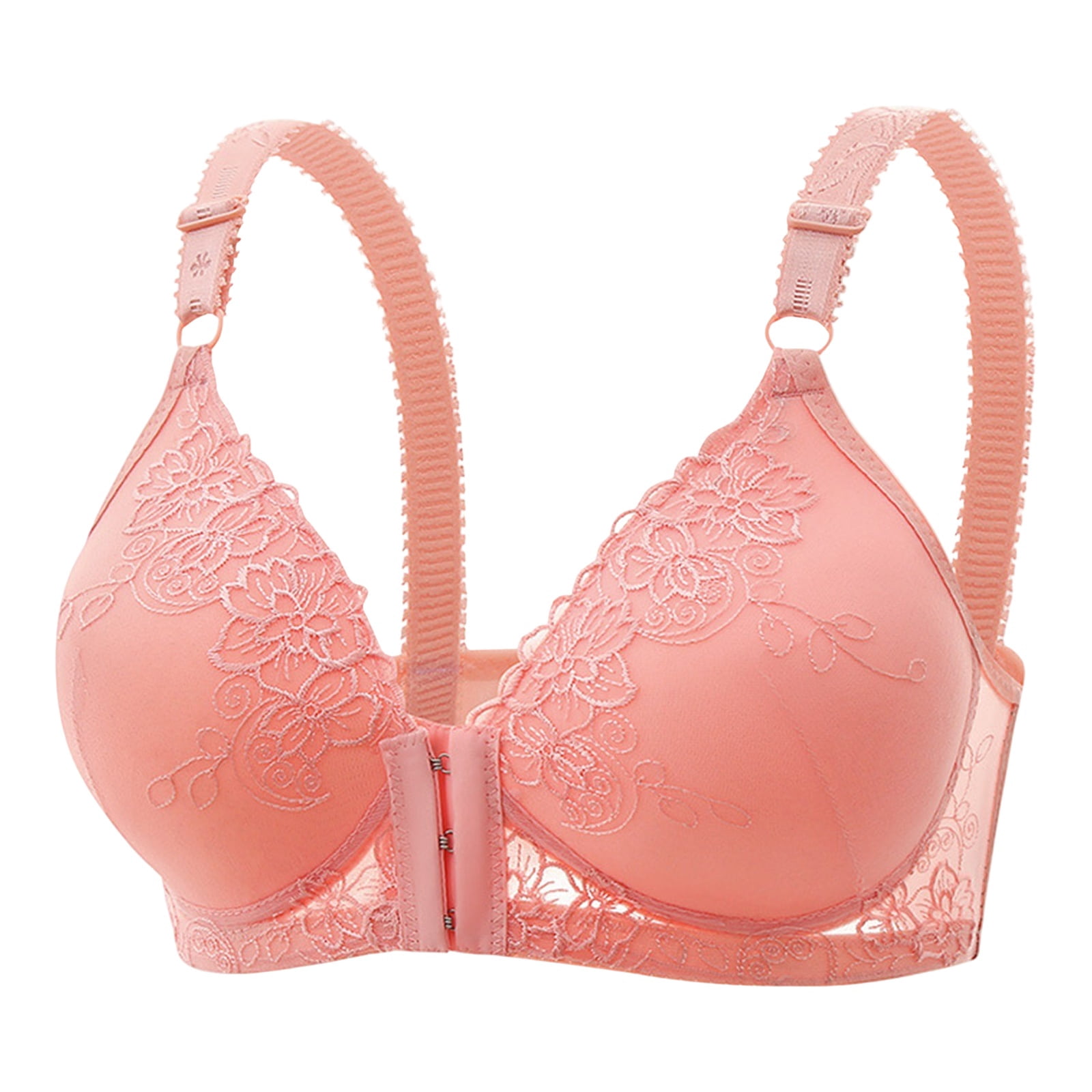 Adjustable 3-Back Hook Bra – Front Opening Design with Fixed Cups ...