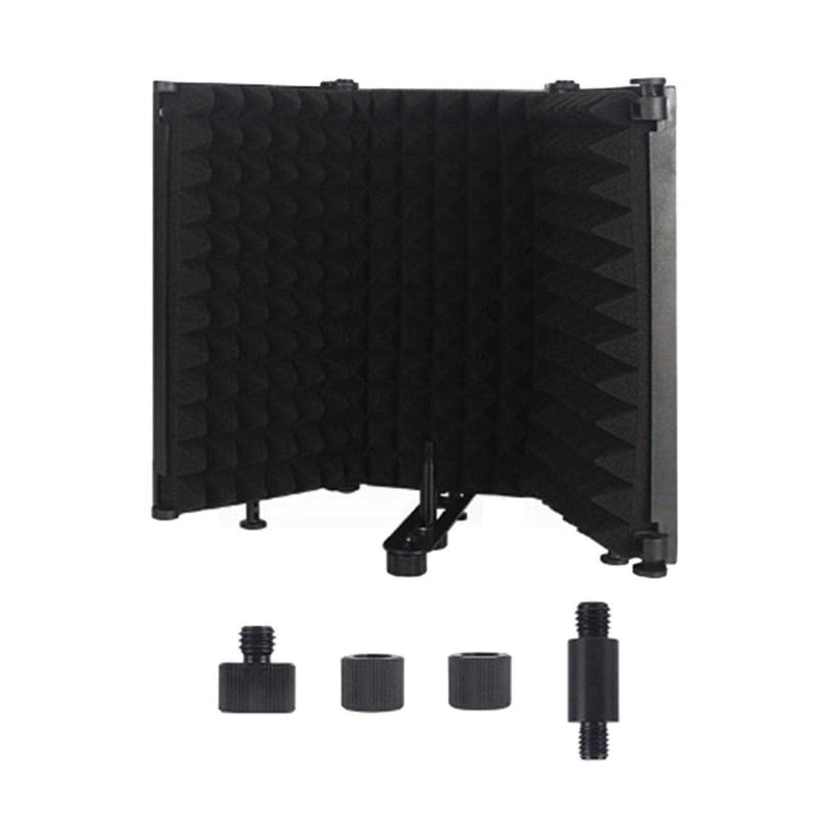 Adjustable 3 Panel Microphone Isolation Shield Foldable Studio ...