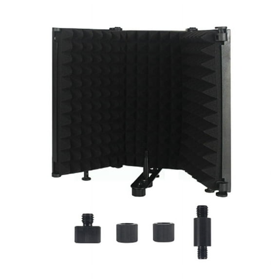 Adjustable 3 Panel Microphone Isolation Shield Foldable Studio ...