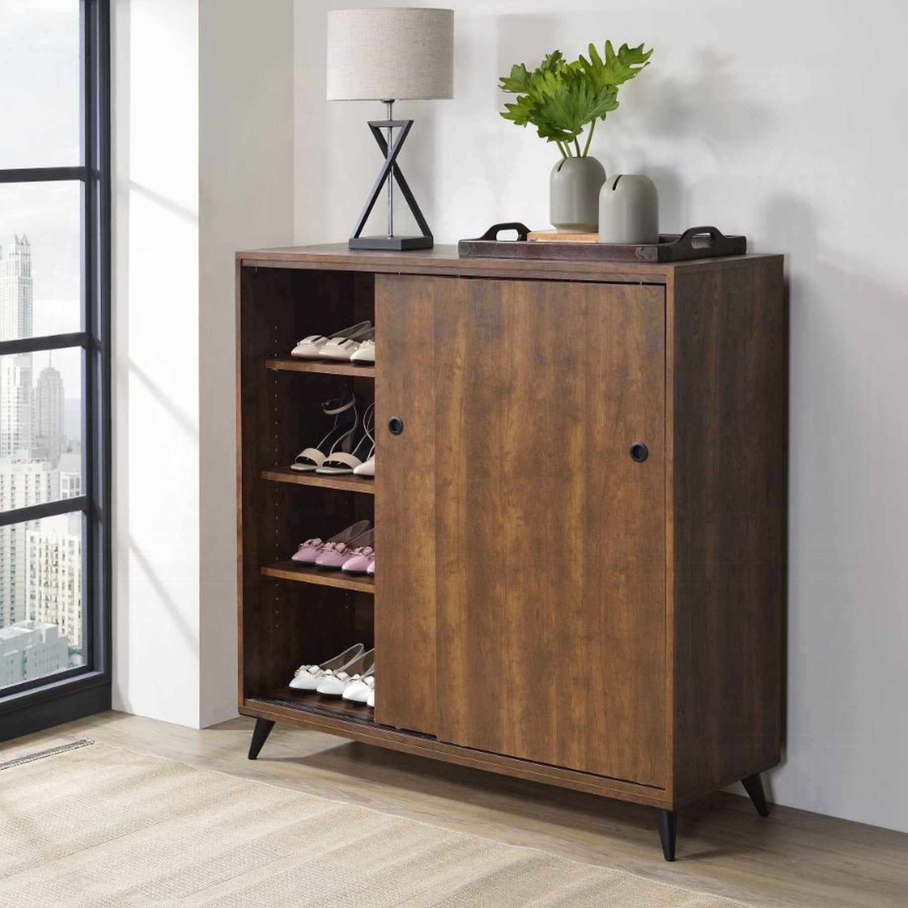 Adjustable 3 Wooden Shelves | Customizable Storage in Various Room ...