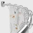 Adjustable 30-45 inches Curved Shower Curtain Rod, Premium Stainless ...