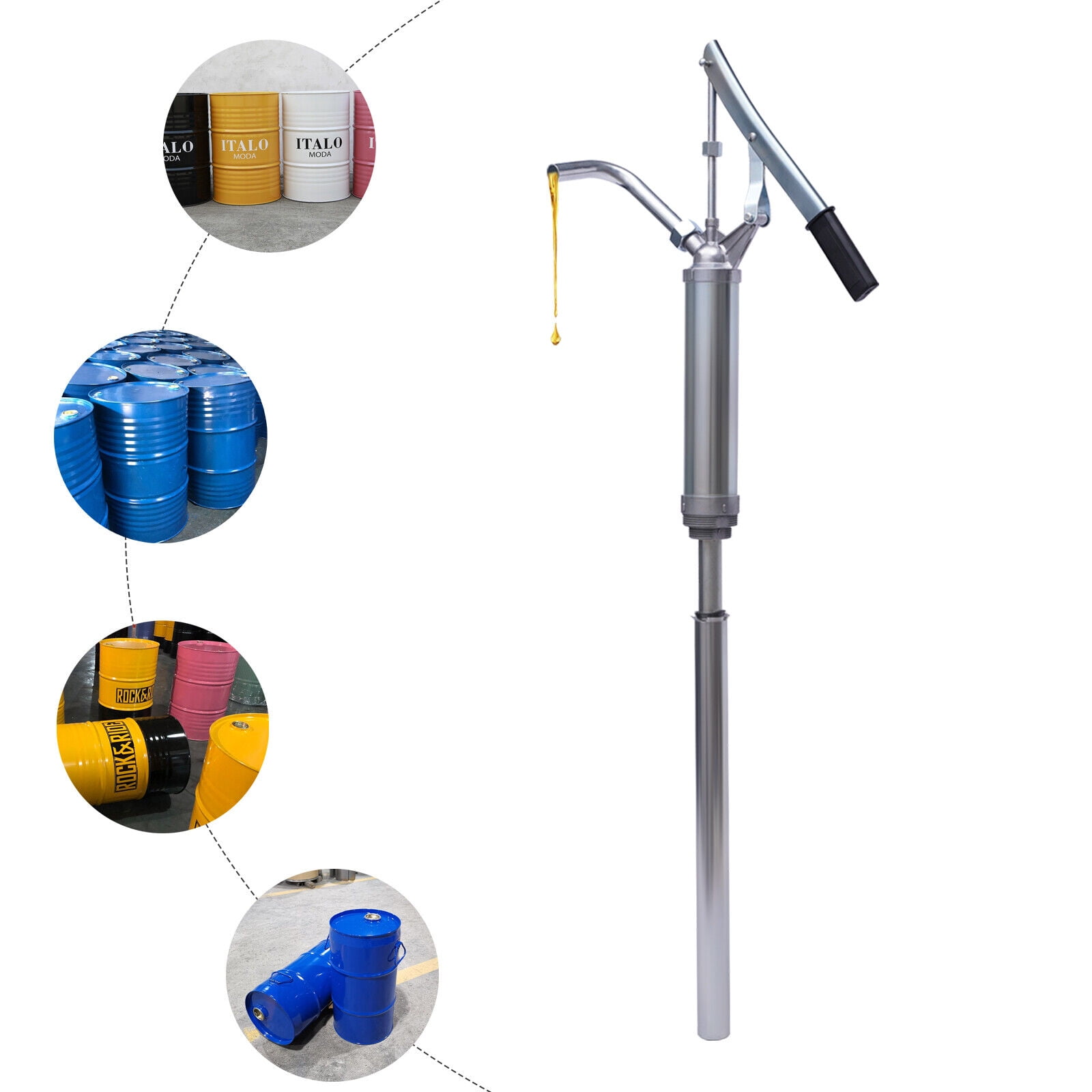Adjustable 33-55 Gallon Lever Action Drum Barrel Pump for Transfer ...