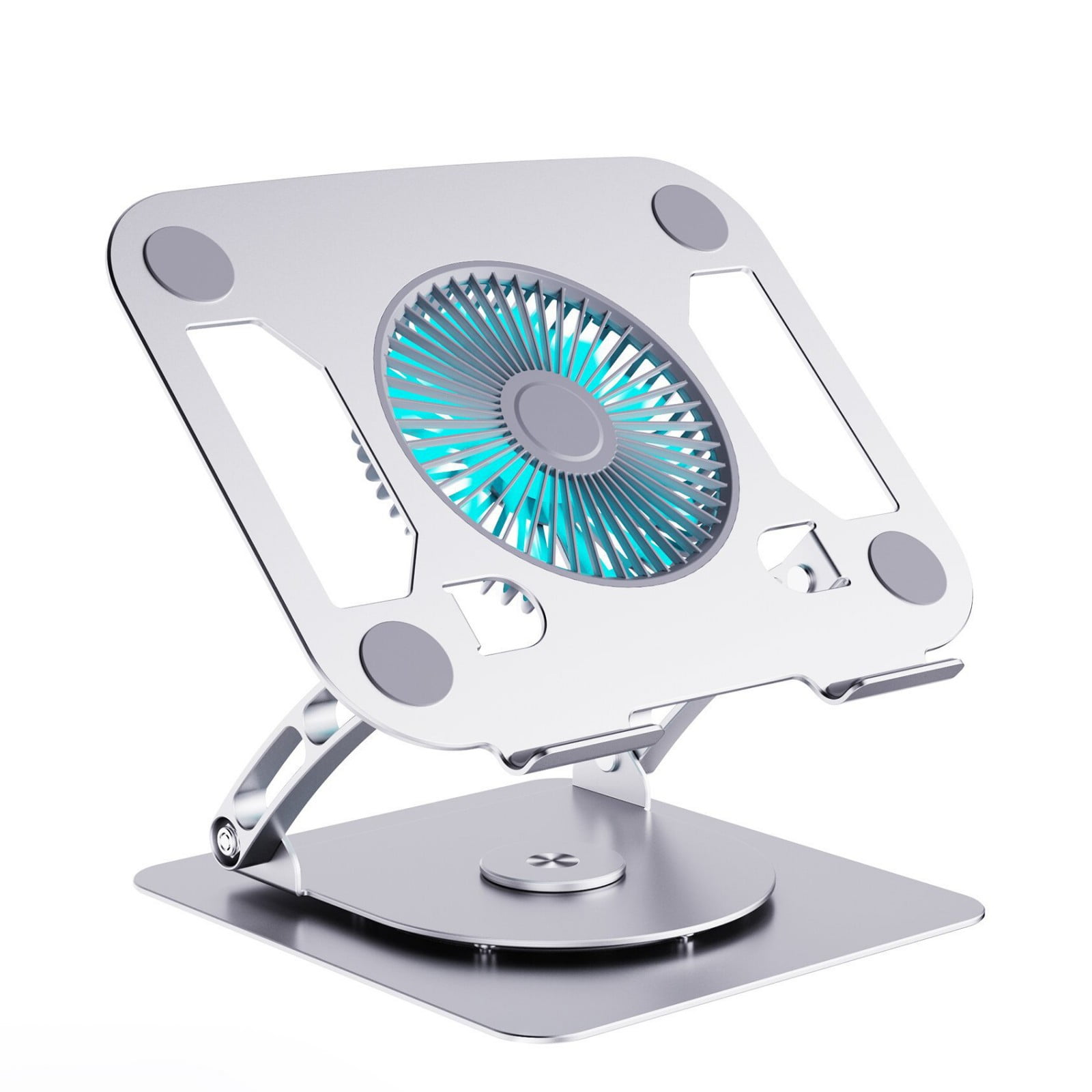 Adjustable 360 Degree Rotating Laptop Stand with Three Speed Fan and ...