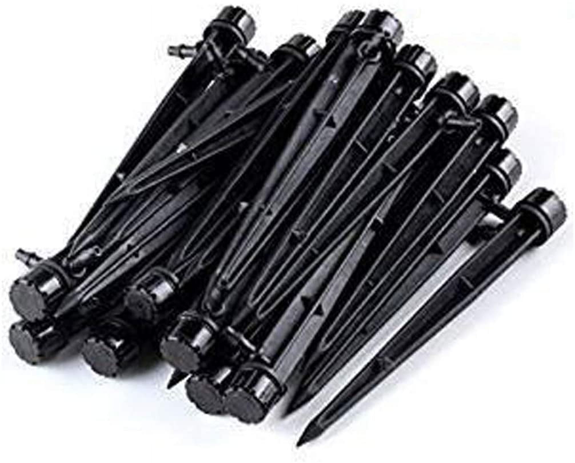 Adjustable 360 Degree Water Flow Irrigation Drippers on Stake Emitter ...