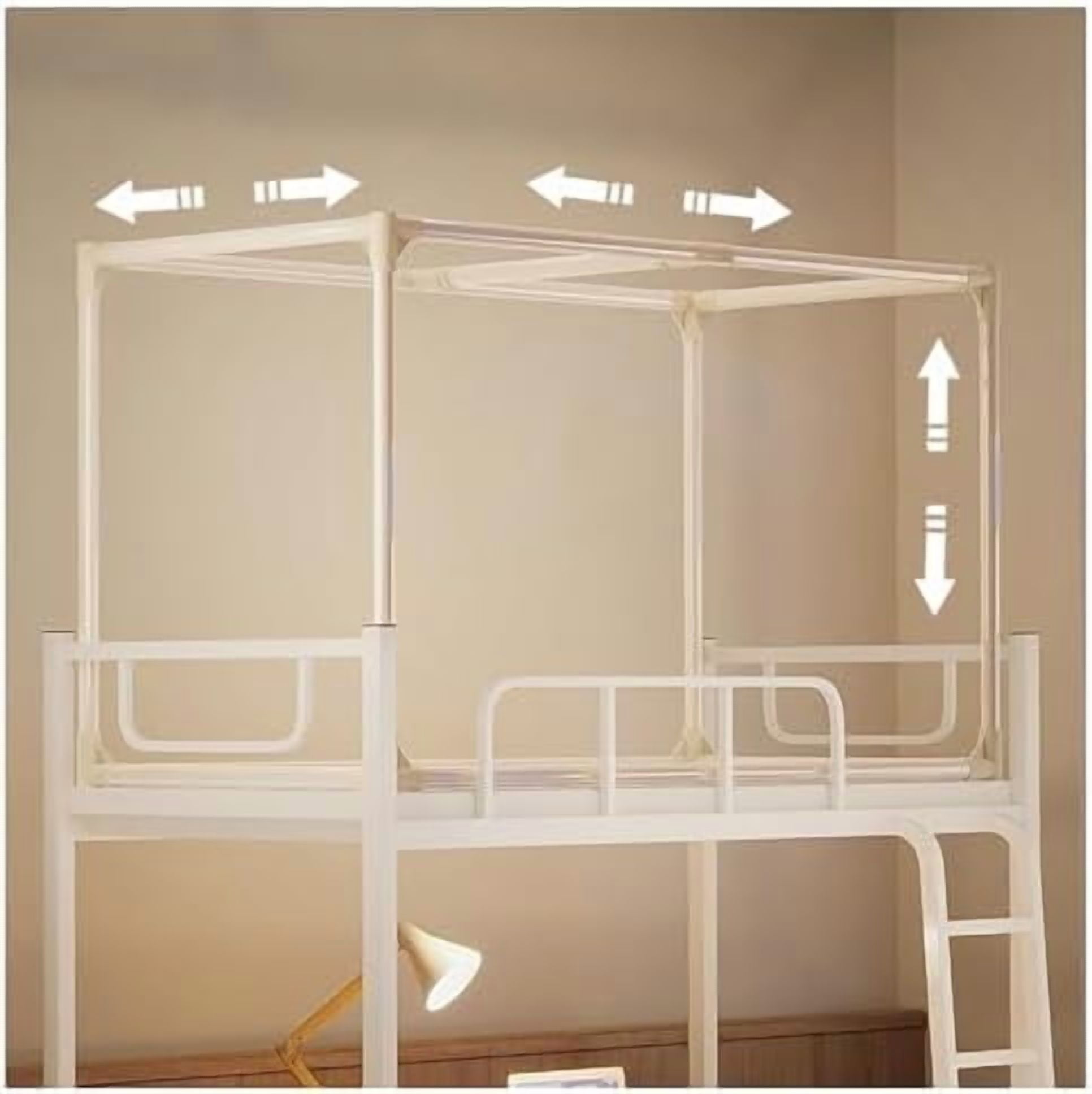 Adjustable 4 Corner Bed Canopy Post Frame Canopy Bed Frame Post Poles ...