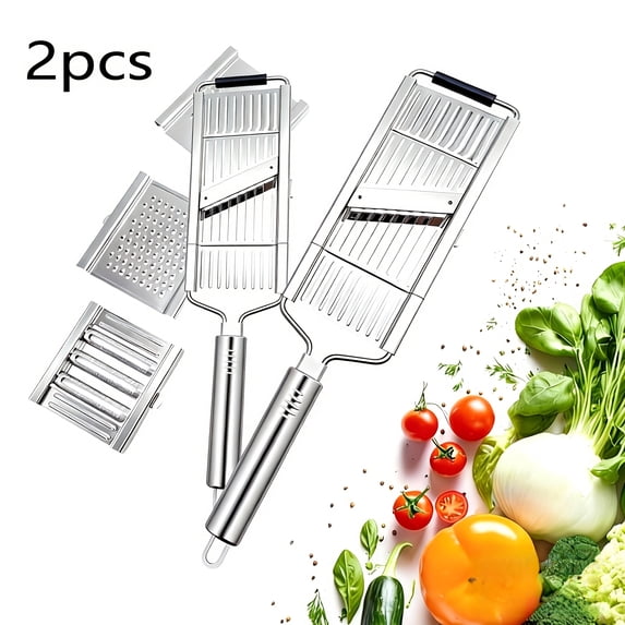 Adjustable 4-In-1 Handheld Multi-Functional Slicer, Cheese Grater, And ...