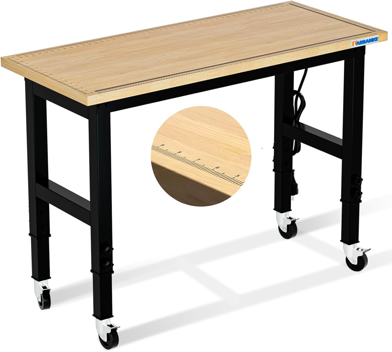 Adjustable 48" Workbench,Multiple Height Adjustments Workstation ...