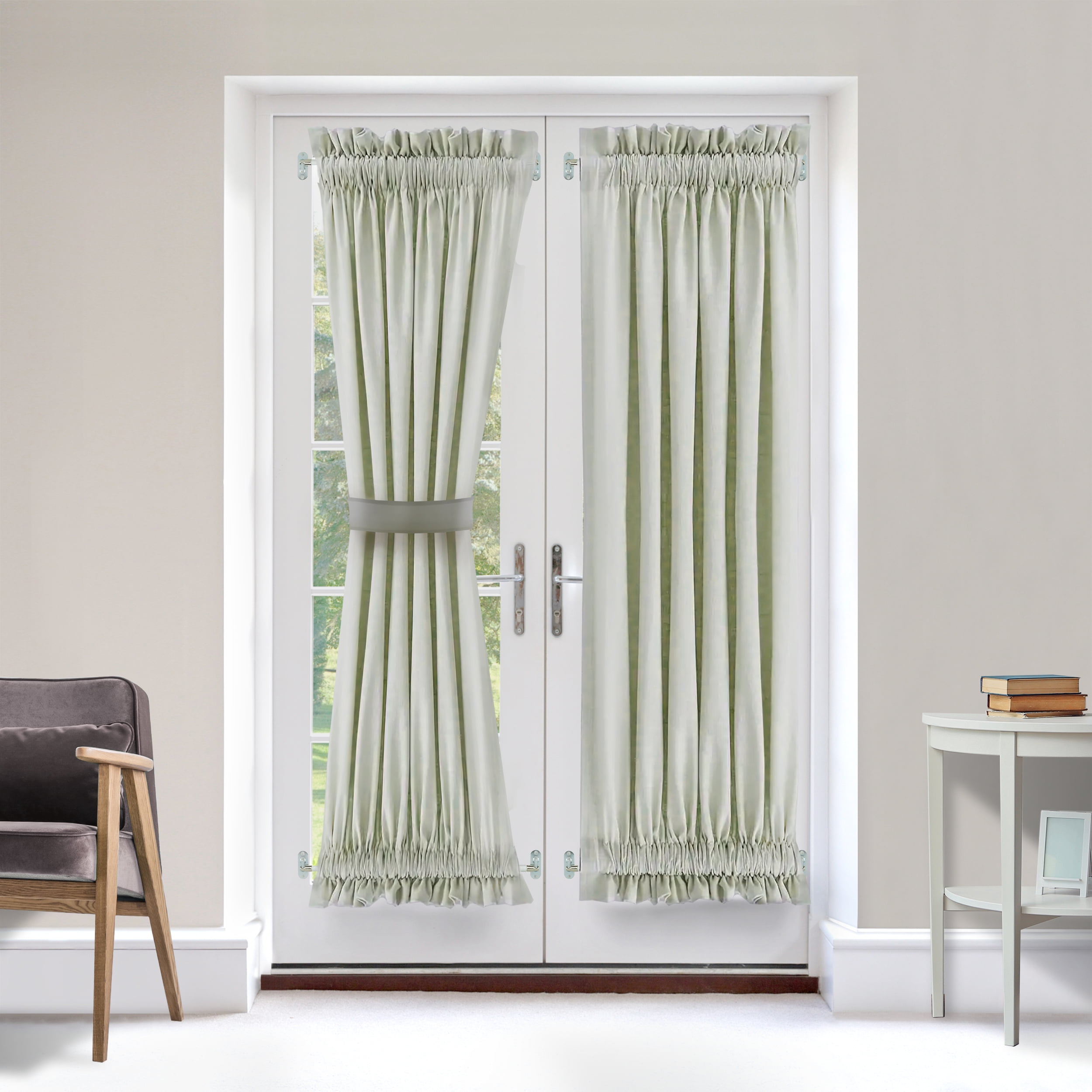 Free Shipping! Adjustable 48" to 84" Round Sash Rod in White (Set of 2 ...