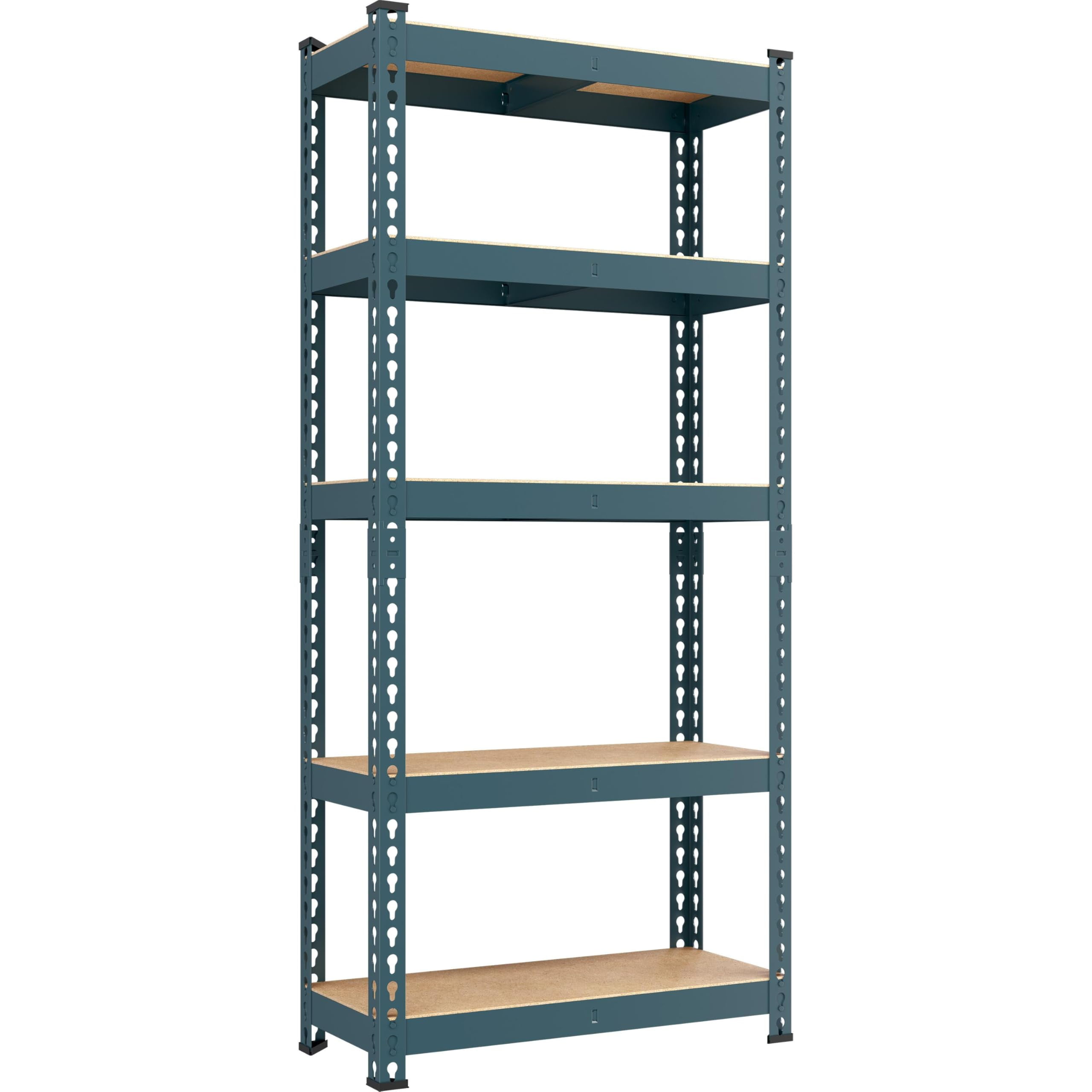 Adjustable 5 Tier Storage Shelves Metal Utility Rack for Home Garage ...