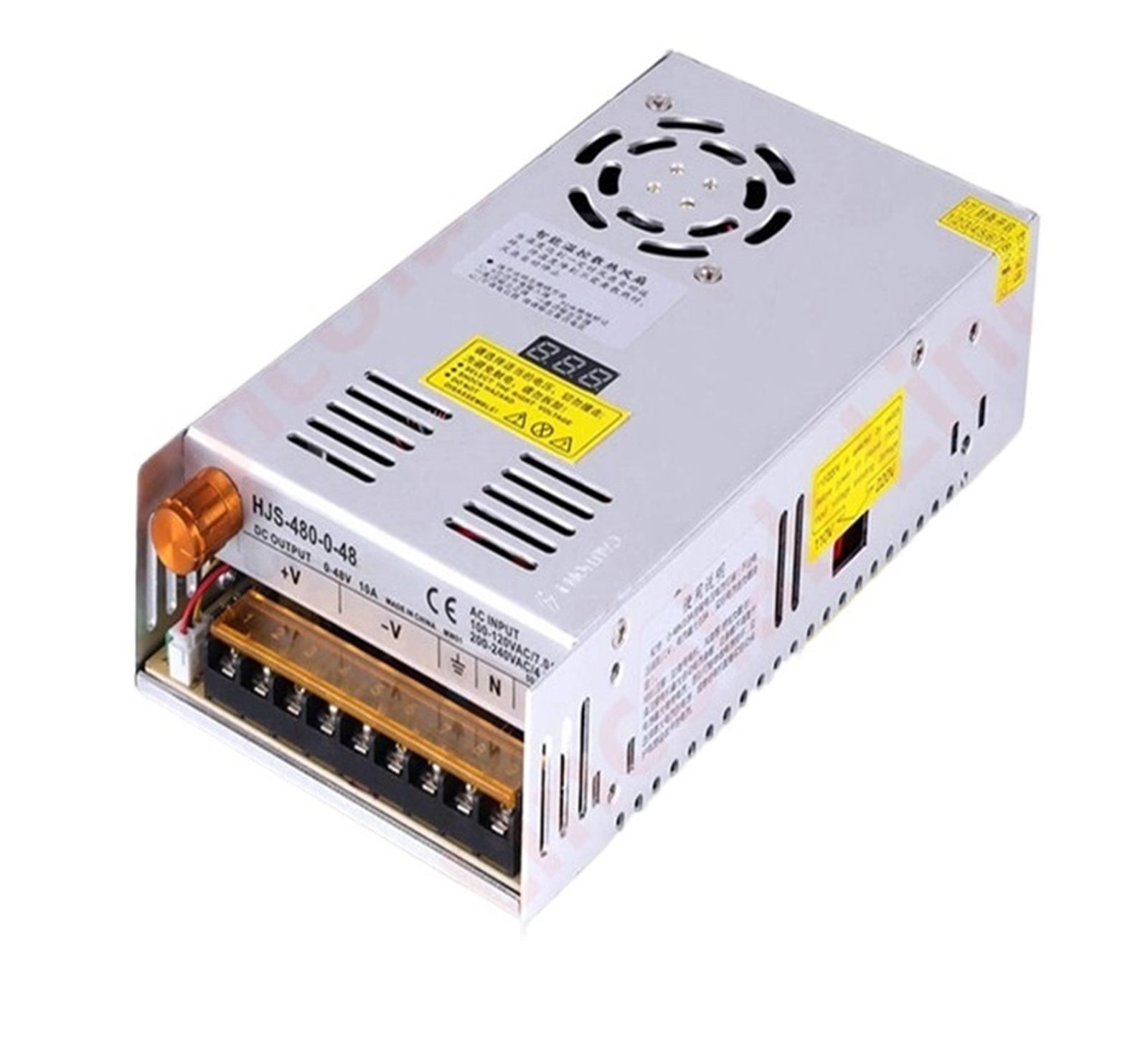 Adjustable 5V 12V 24V 36V 48V Switching Power Supply DC 60V 80V 120V 160V 300V, 480W Digital ...