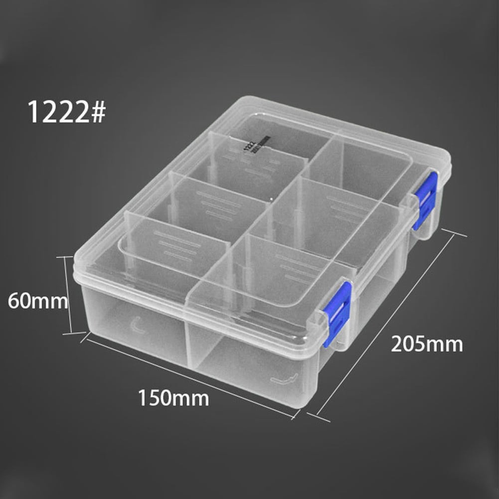 Adjustable 6-10Grids Compartment Plastic Storage Box Screw Holder Case ...