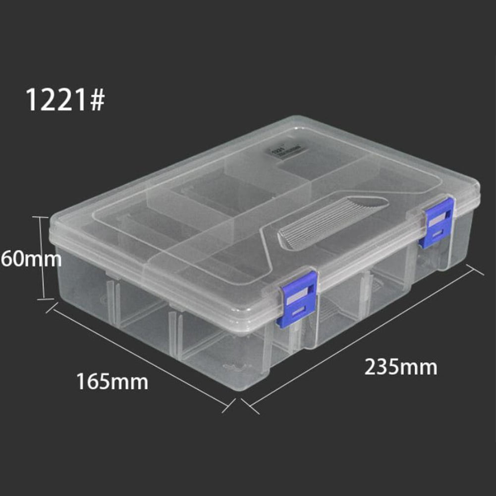 Adjustable 6-10Grids Compartment Plastic Storage Box Screw Holder Case ...