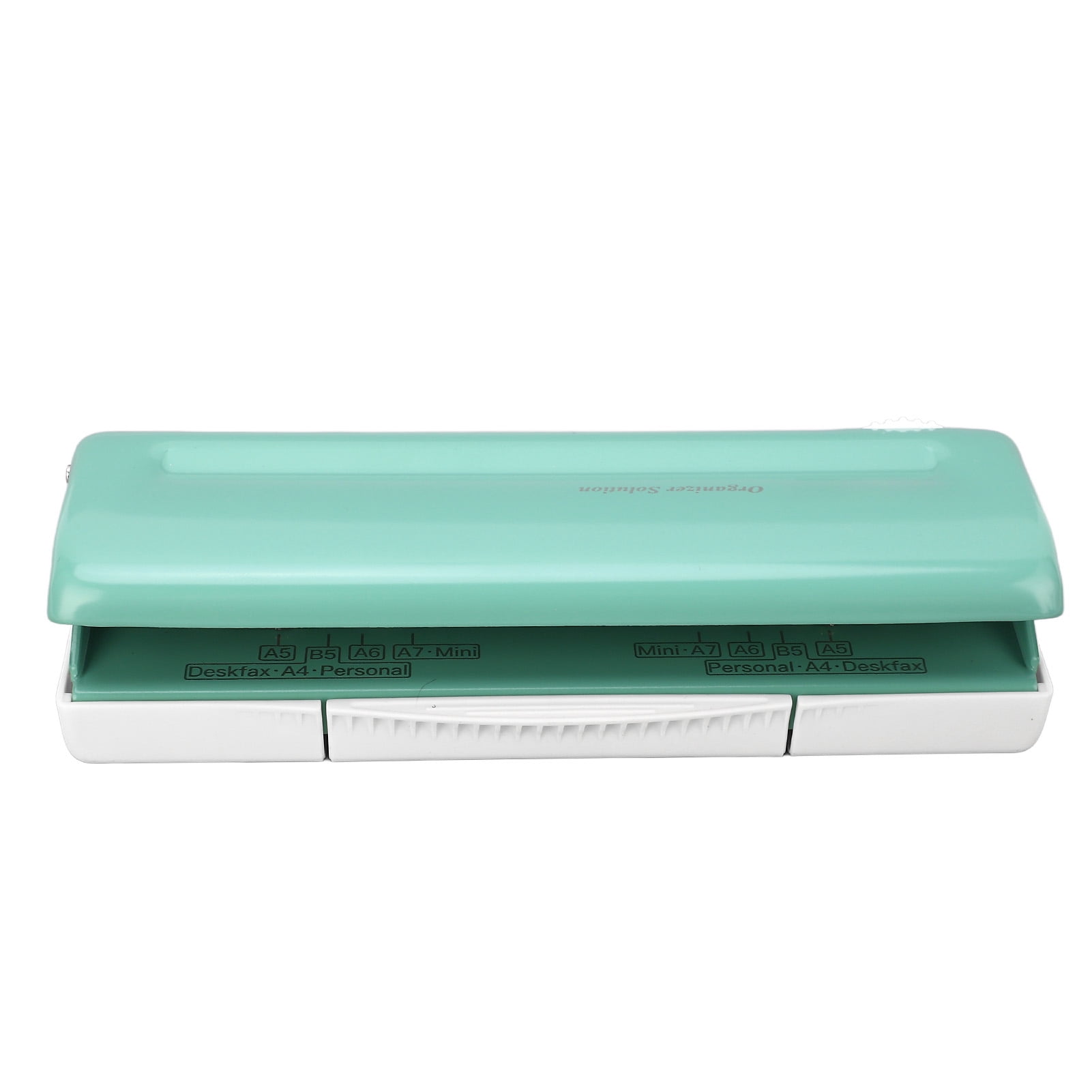 Adjustable 6-Hole Paper Puncher for A4 A5 B5 A6 A7 Sizes, Green Planner ...