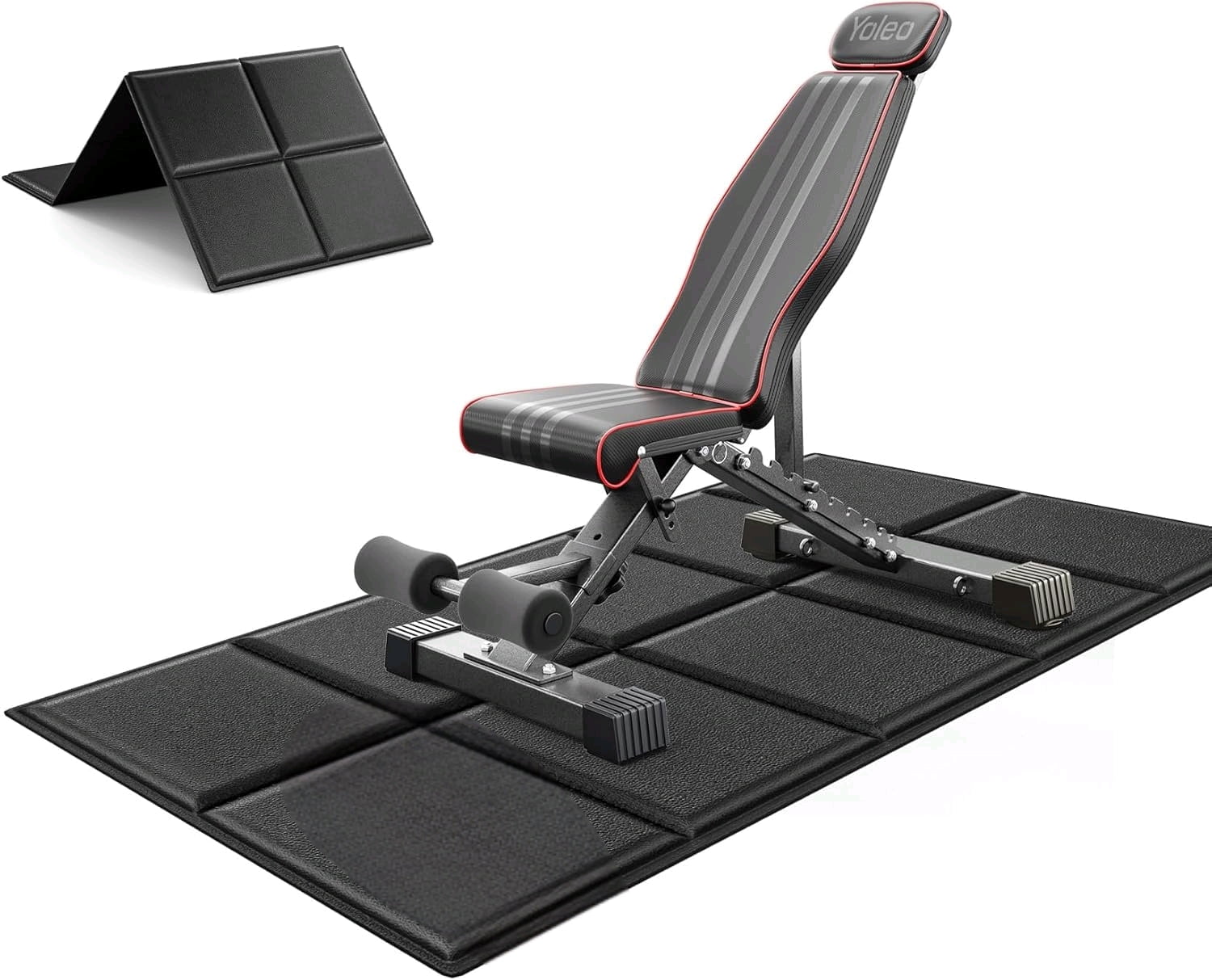 Adjustable 660LBS Weight Bench, Foldable Workout Bench with Extended ...