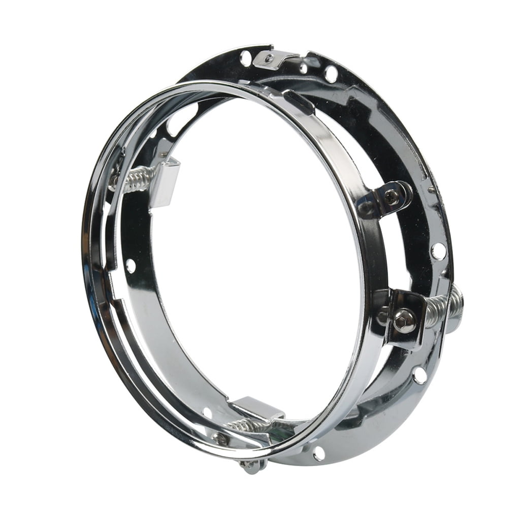 Adjustable 7" Headlight Mounting Bracket Headlamp Round Headlight Rings ...