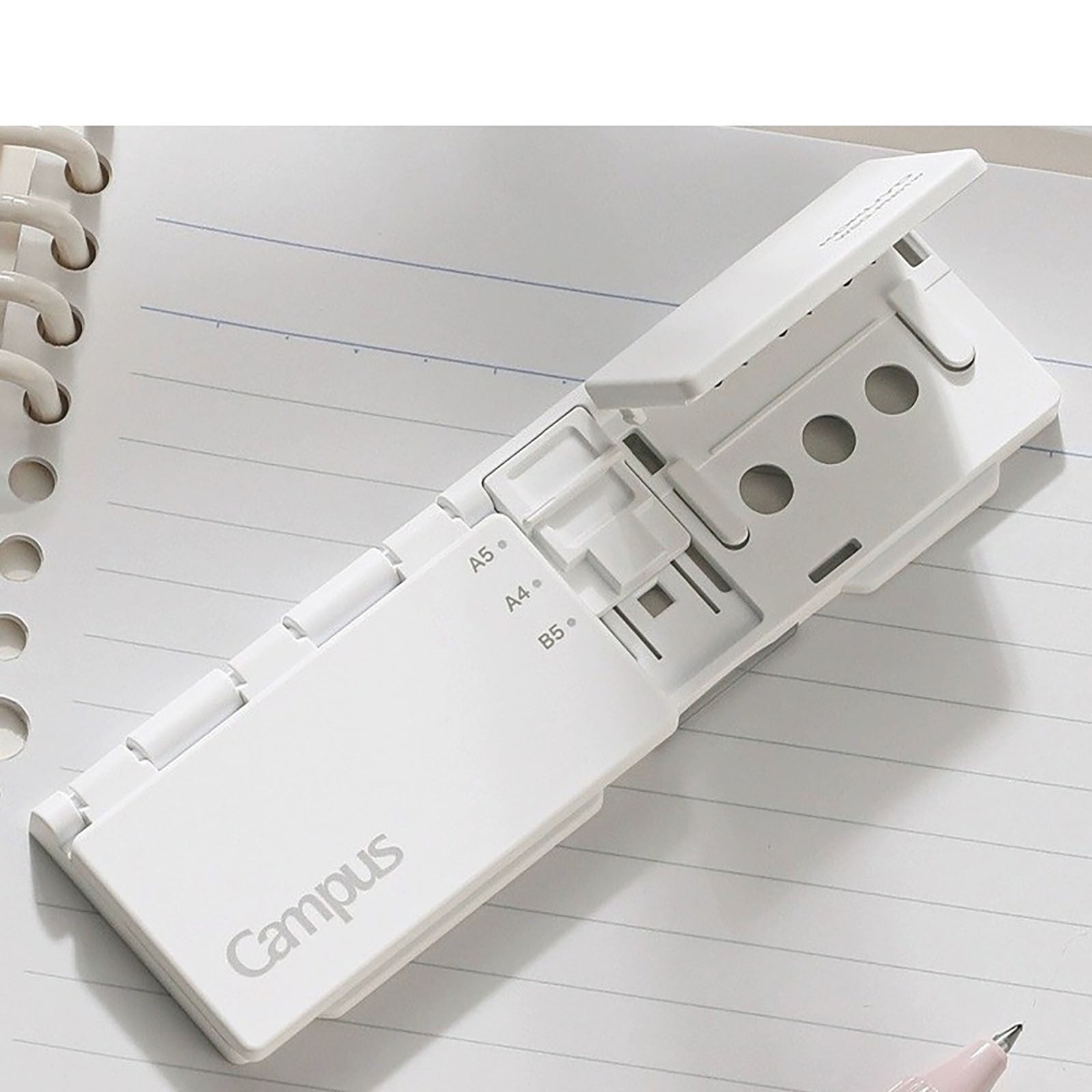 Adjustable 8 Hole Punch With Positioning Mark Daily Paper Puncher For ...