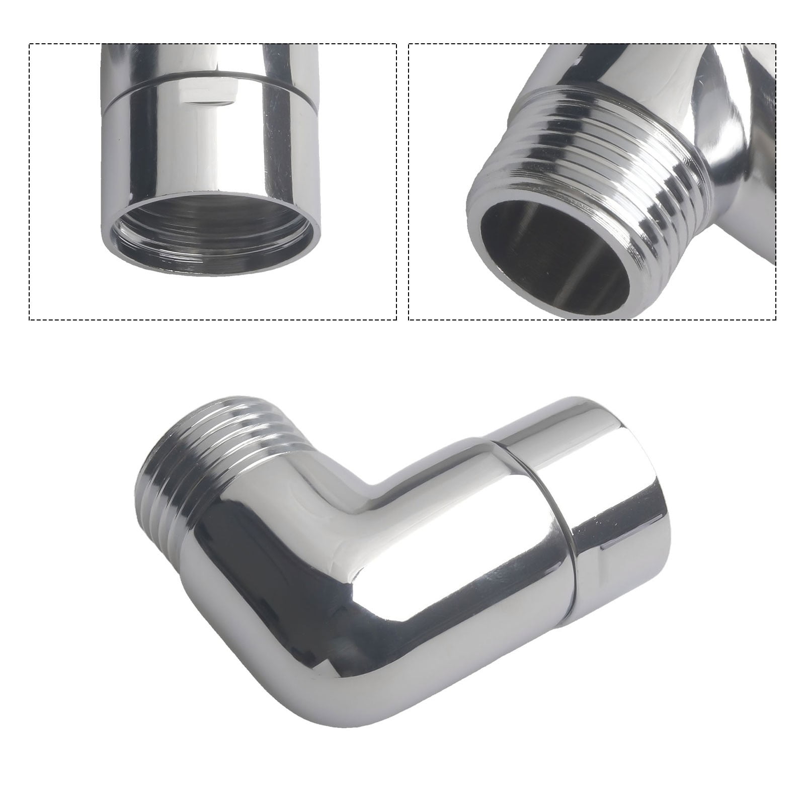 Adjustable 90 Degree Shower Head Elbow Adapter Enhance Your Shower ...