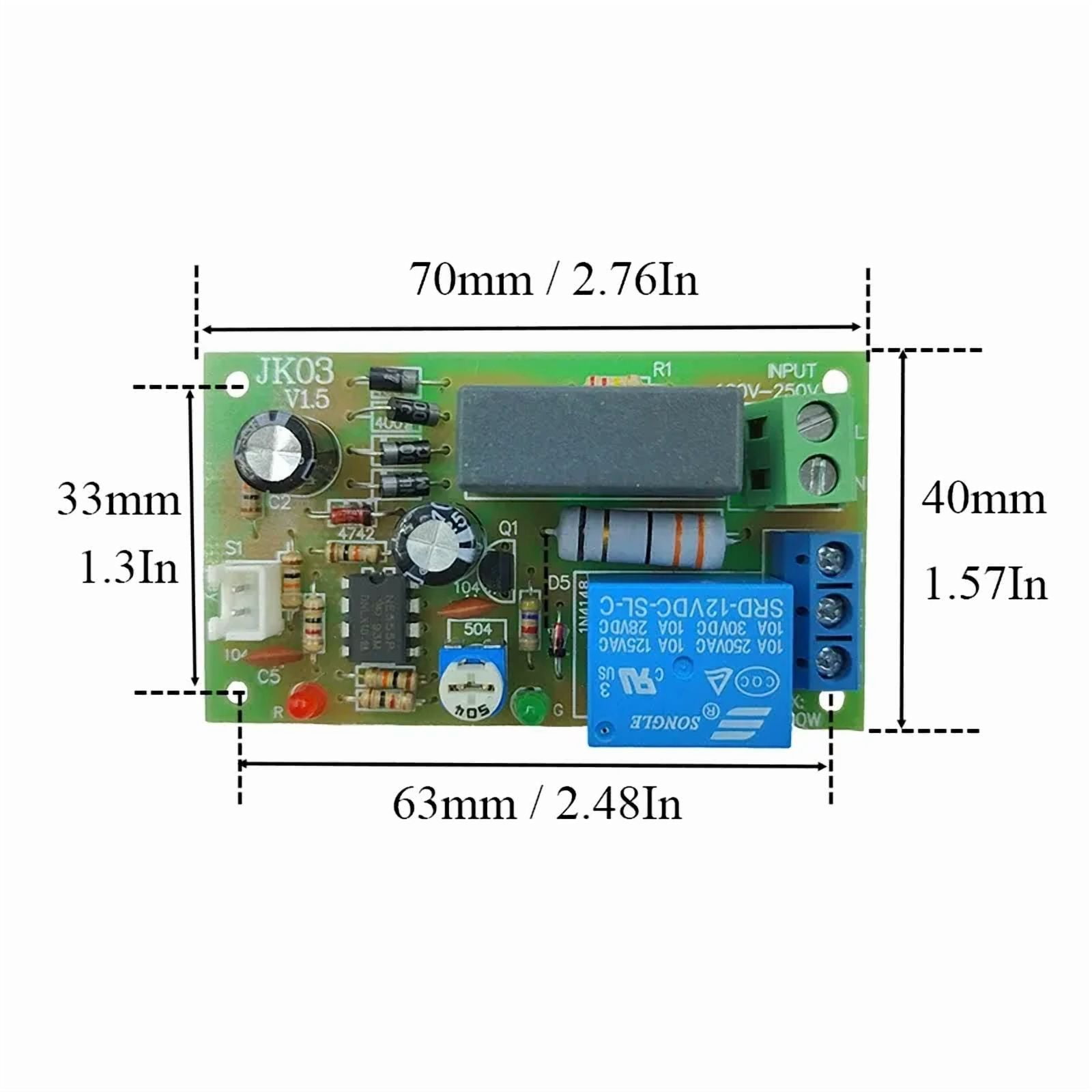 Adjustable AC 110V 220V 240V Time Delay Relay Module Trigger Delay ...
