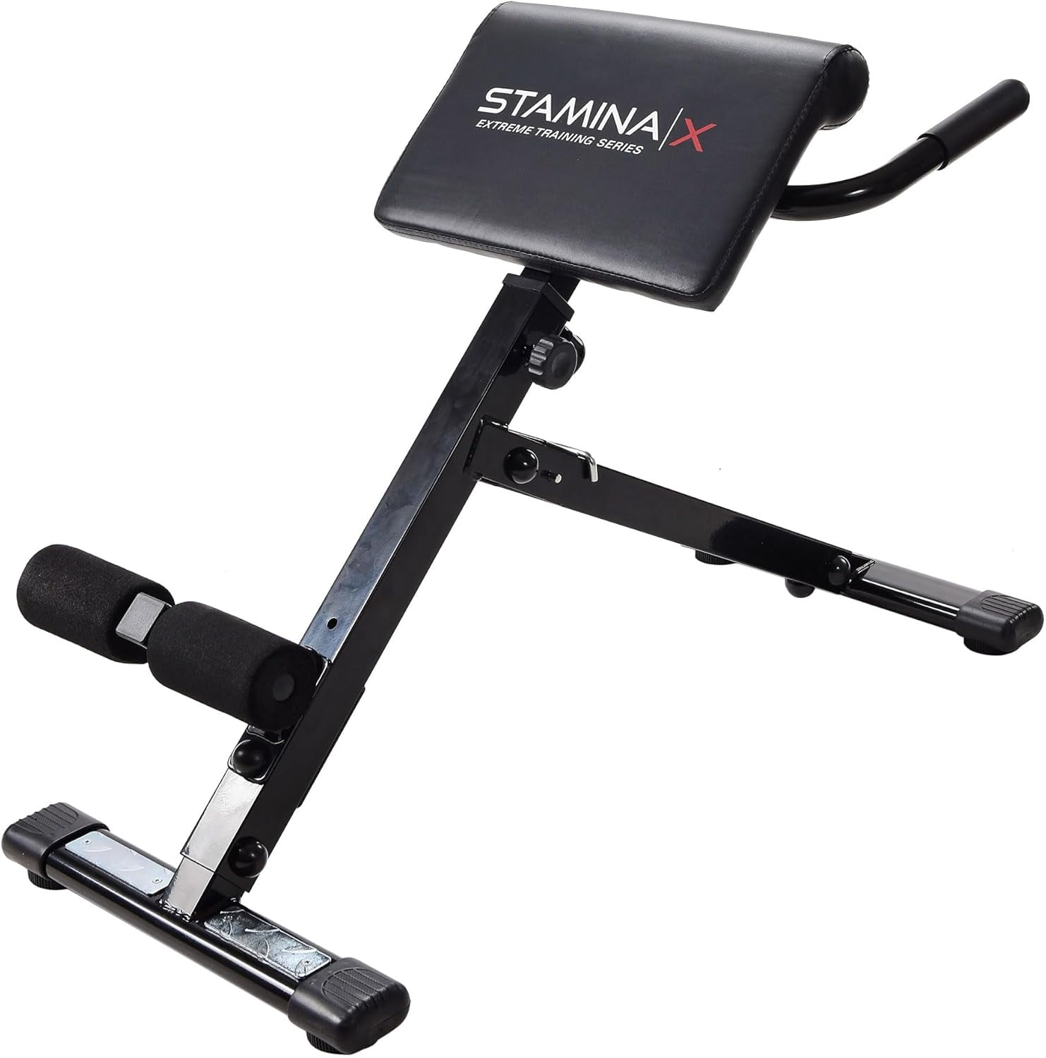 Adjustable Ab, Back, and Core Strength Exercise, Sit-Up Fitness Hyperextension Weight Bench for ...