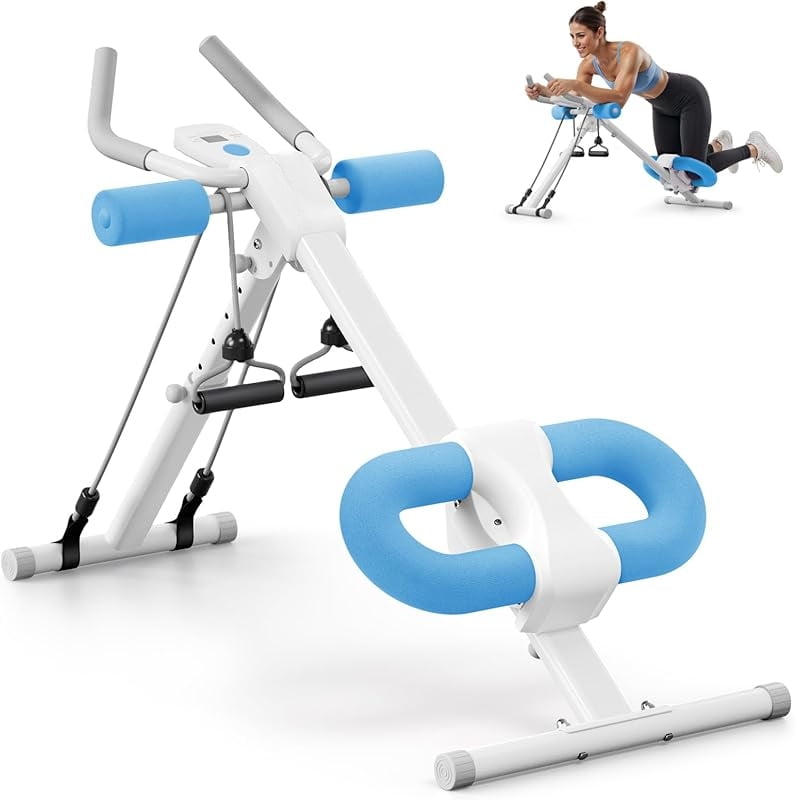 Adjustable Ab Trainer Machine, Foldable Ab Workout Equipment for Home ...