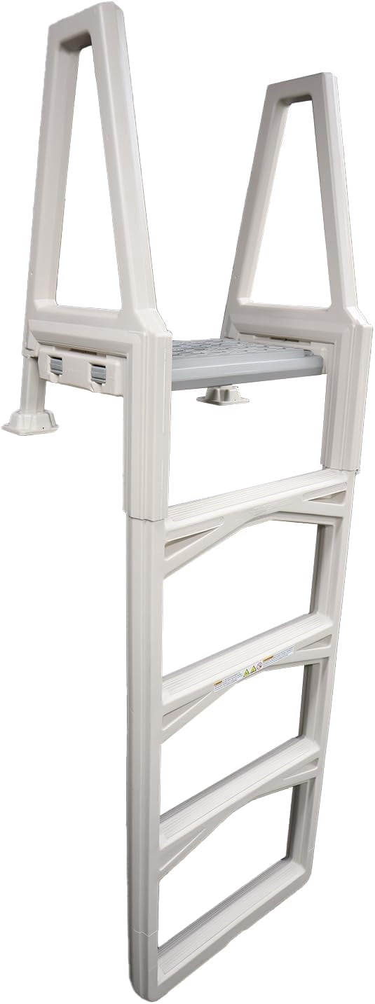 Adjustable Above Ground Pool Ladder, 46"–56" Sturdy In-Pool Swimming ...