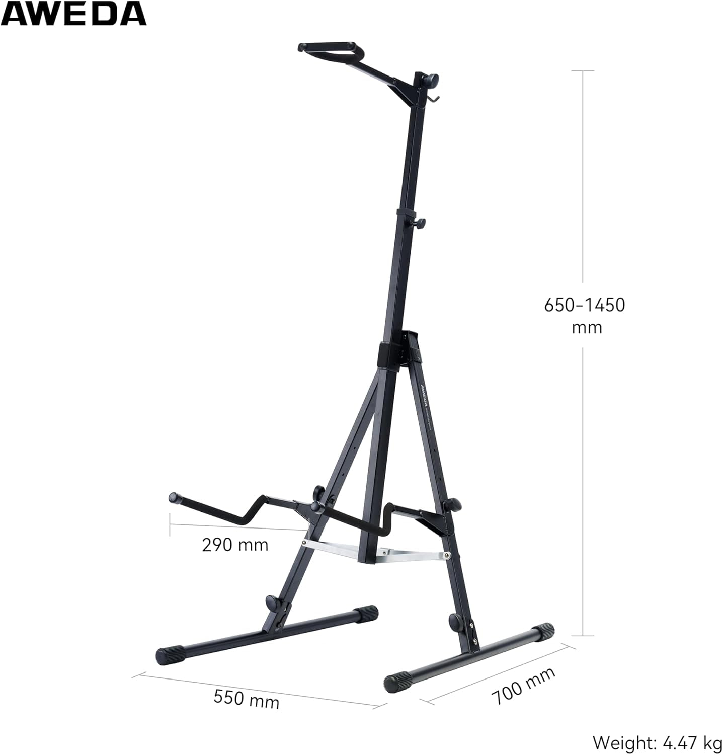 Adjustable Acoustic Double Bass Stand with Cross-bar Structure for ...