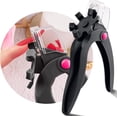 Adjustable Acrylic Nail Clippers with Sizer, Catcher and Length ...