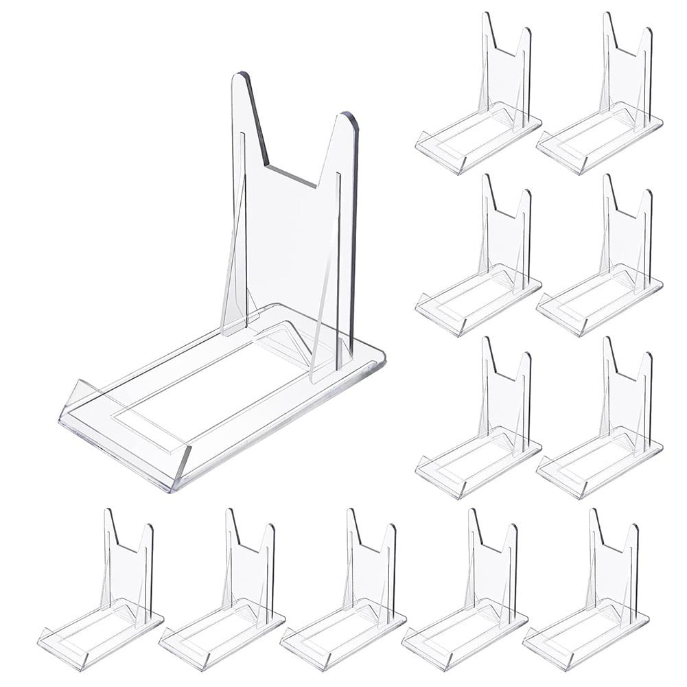 Adjustable Acrylic Plate Stand Set - 12 Pieces |Transparent - Walmart.com
