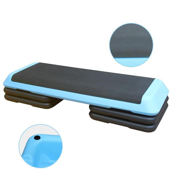 Adjustable Aerobic Stepper Workout Step with 4 Risers Fitness ...