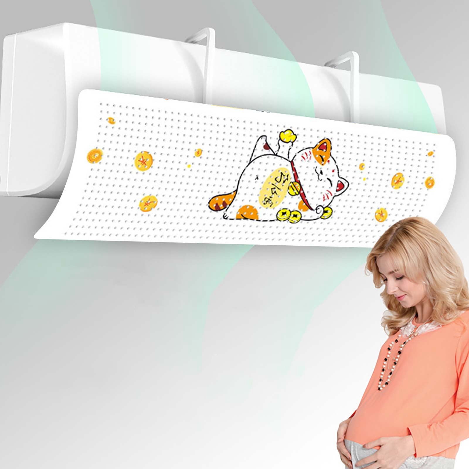 Adjustable Air Conditioner Deflector Confinement Air Deflector Air Wing ...