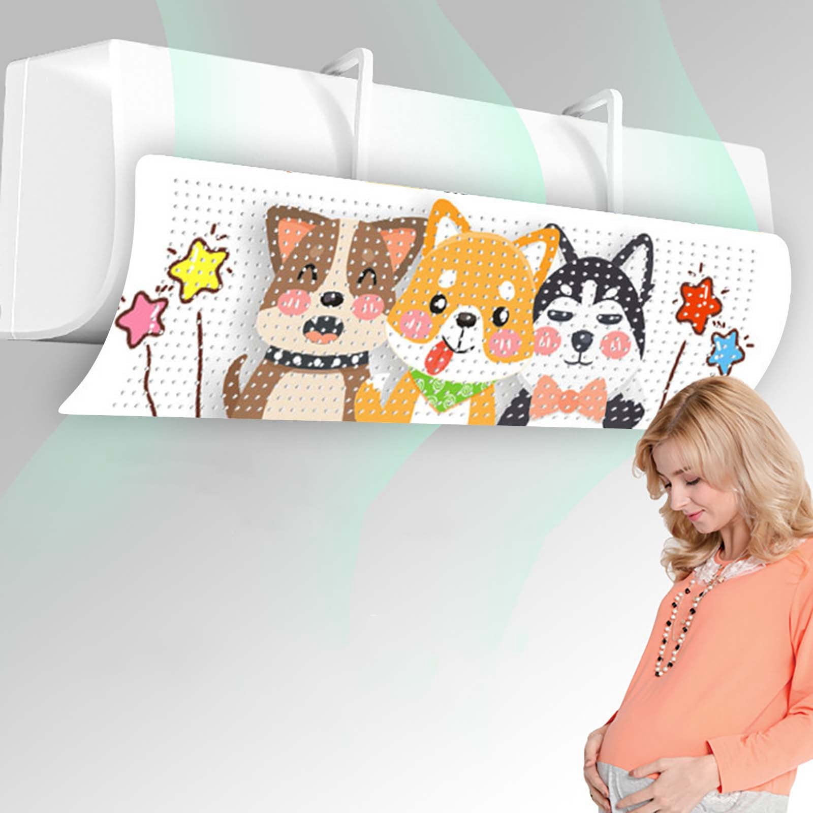 Adjustable Air Conditioner Deflector Confinement Air Deflector Air Wing ...