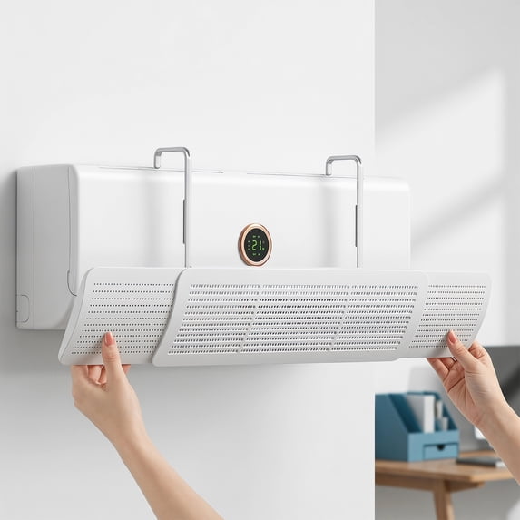 Adjustable Air Deflector for Wall Mounted AC, Retractable Wind Baffle ...