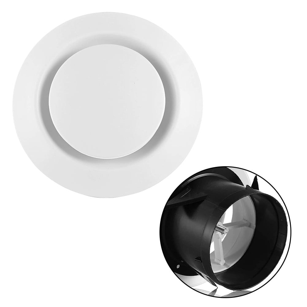 Adjustable Air Vent Covers Round Ceiling Vent Bathroom Extractor Fan ...