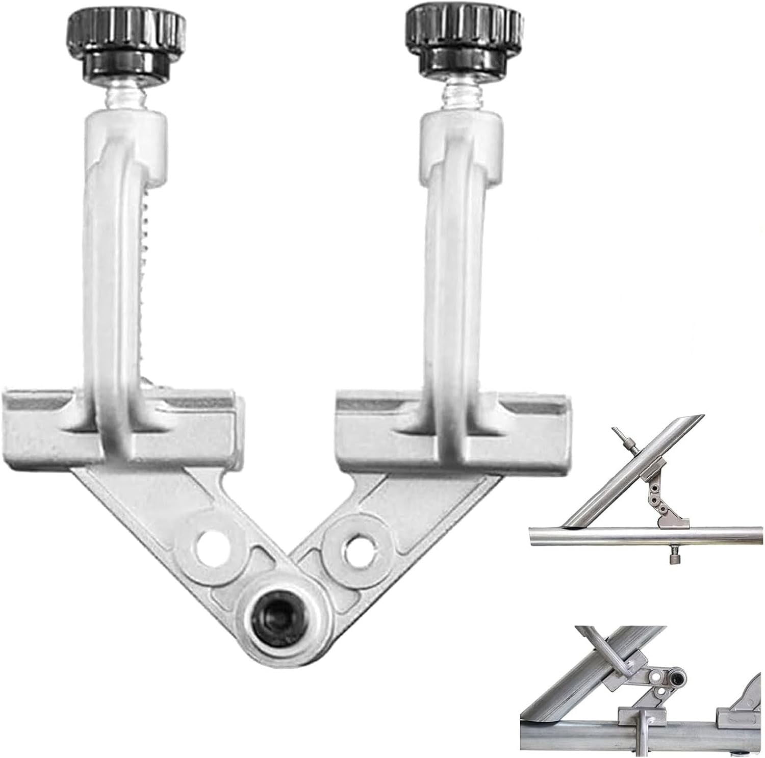 Adjustable Aluminum Alloy Tube Clamp, 10-180° Double Handle Pipe Clamp ...