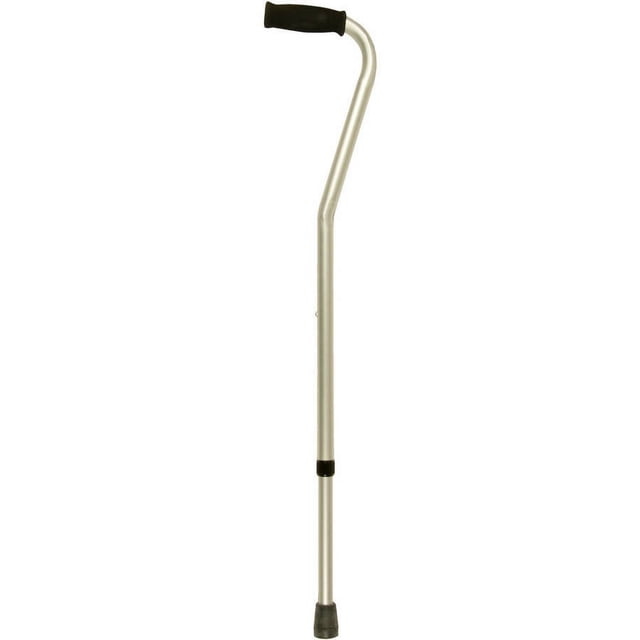 Adjustable Aluminum Cane, Offset Handle, Foam Grip - Walmart.com