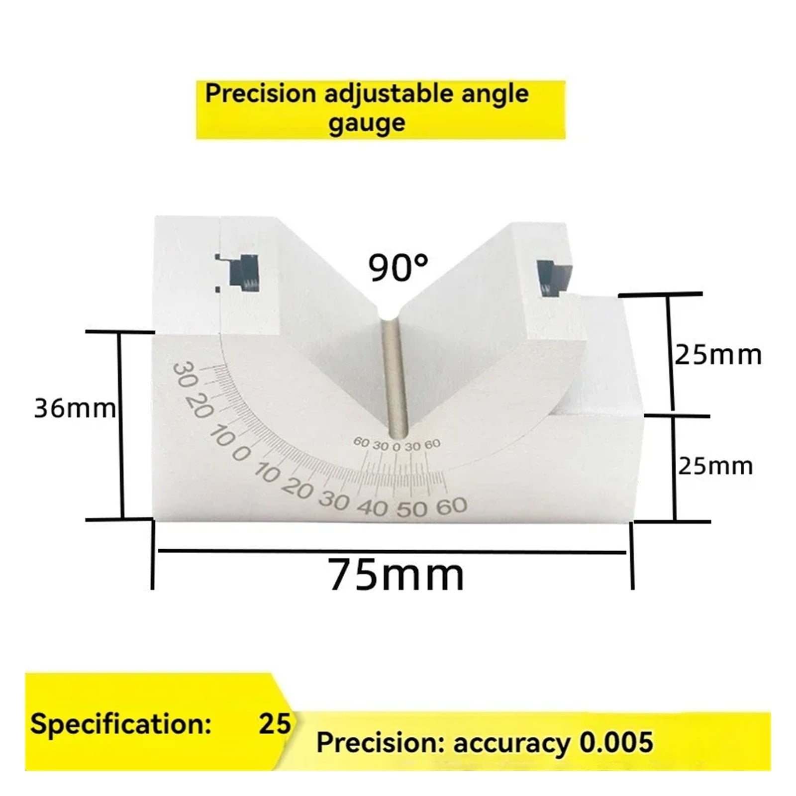 Adjustable Angle Gauge Block Set For Grinding, Milling, Steel ...