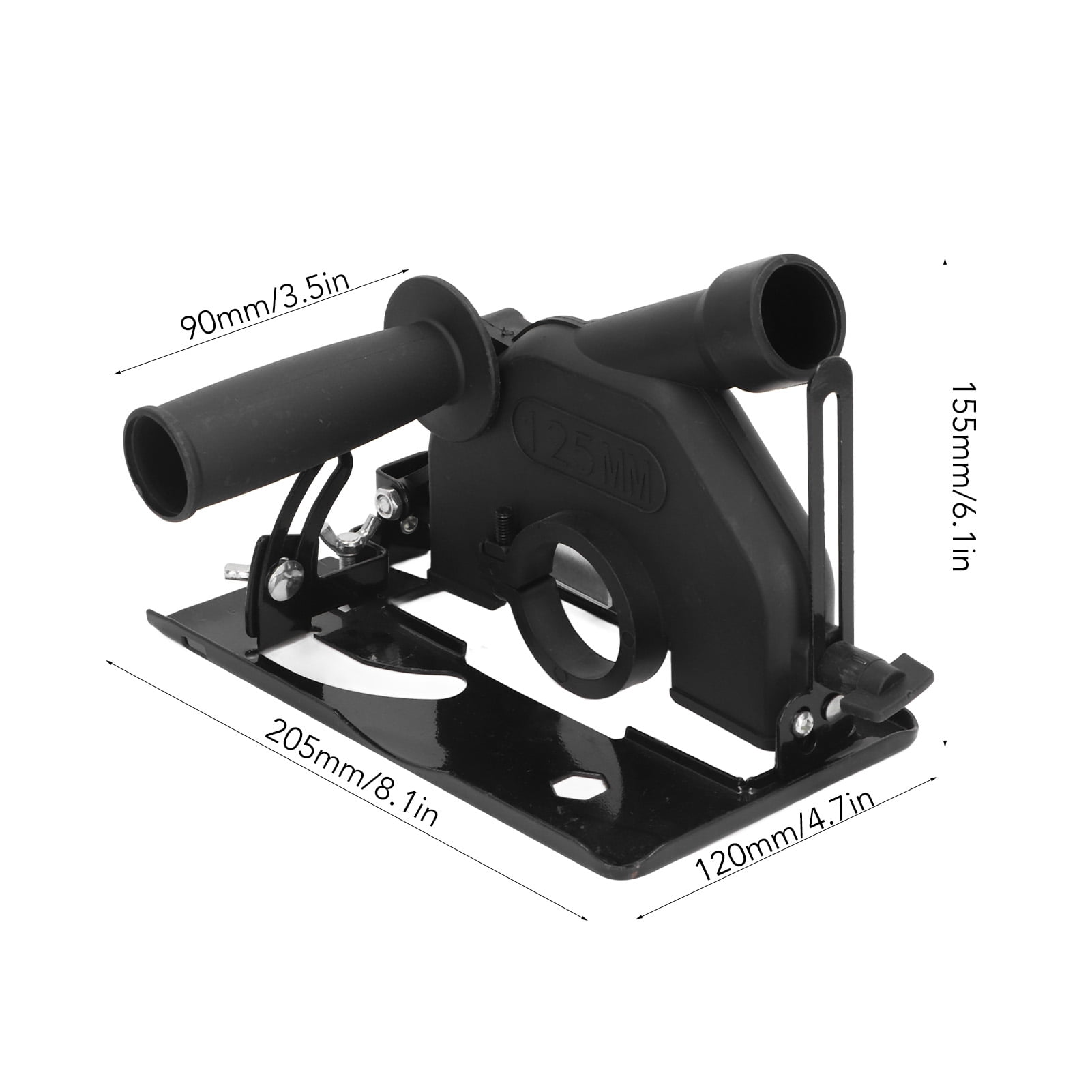 Adjustable Angle Grinder Cover For 100-125mm With Dust Pipe Guide Rule ...
