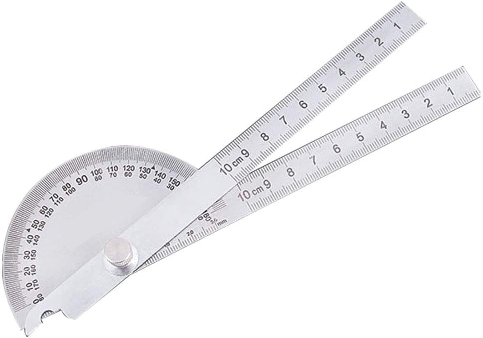 Adjustable Angle Ruler - Stainless Steel Degree Protractor Precision ...