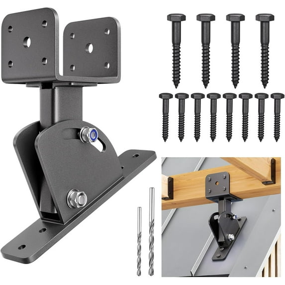 Adjustable Angles Saddle Roof Riser Brackets for Patio Cover 304 ...