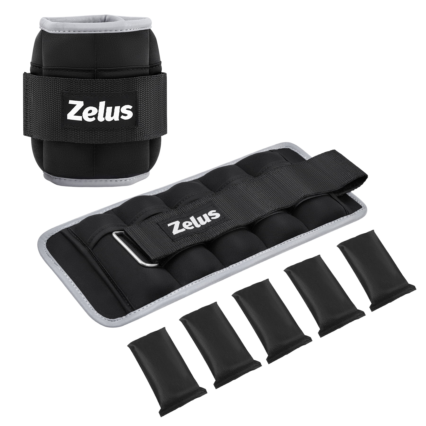 Adjustable Ankle Weights, 1.2-6 lb Modularized Leg Weight Straps for ...