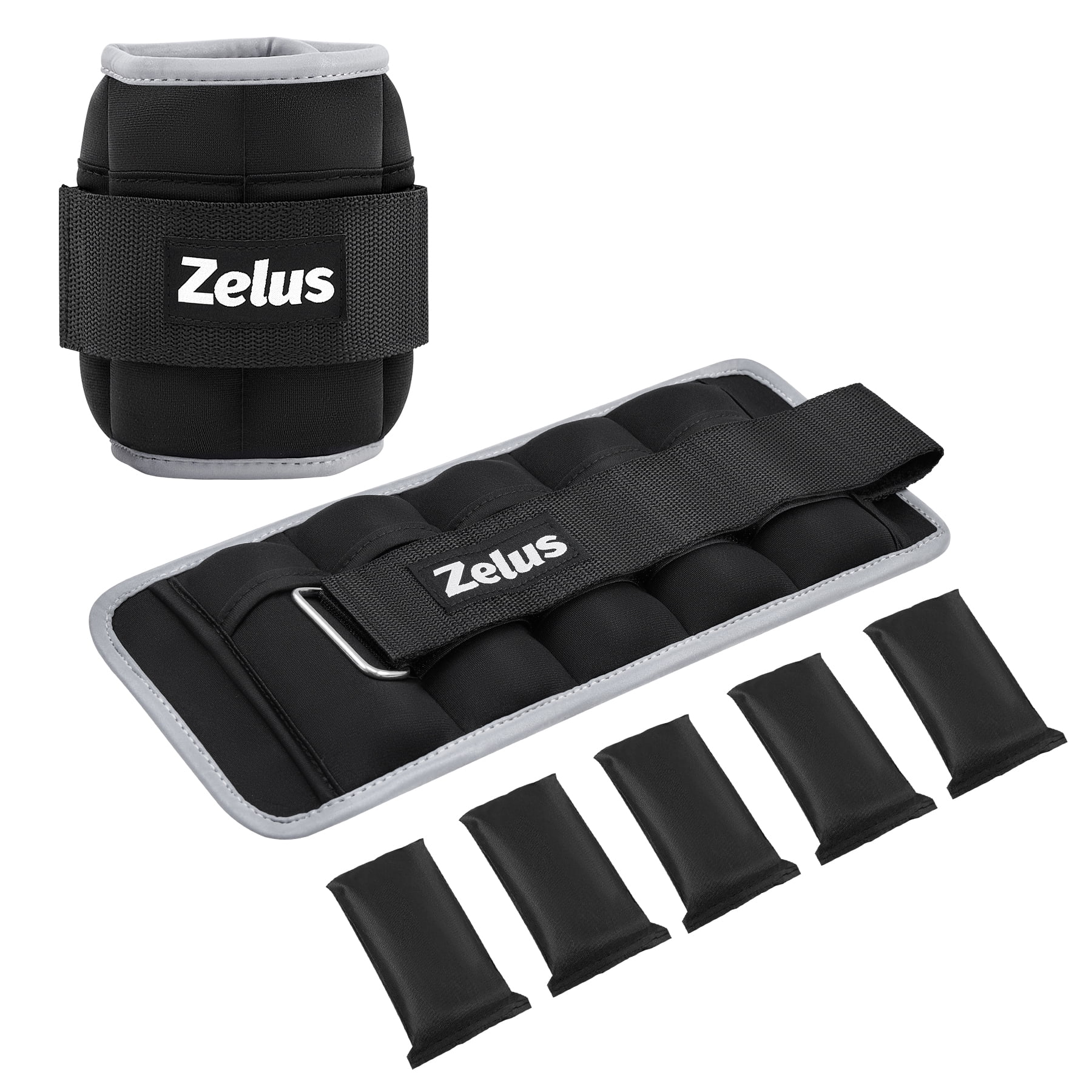 Adjustable Ankle Weights, 2 4 6 8 10 lb Modularized Leg Weight Straps ...