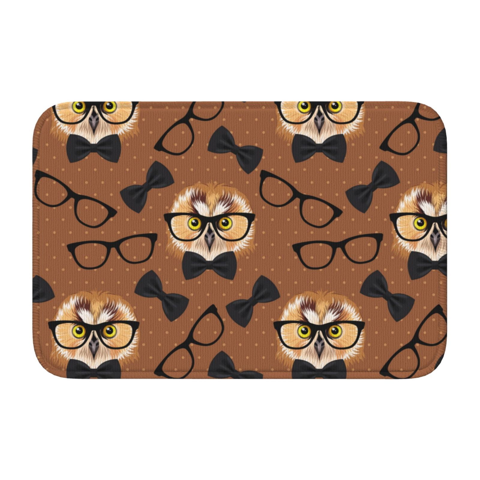 Adjustable Apron - Bib Apron for Men Women, Black Bow Owl Brown ...