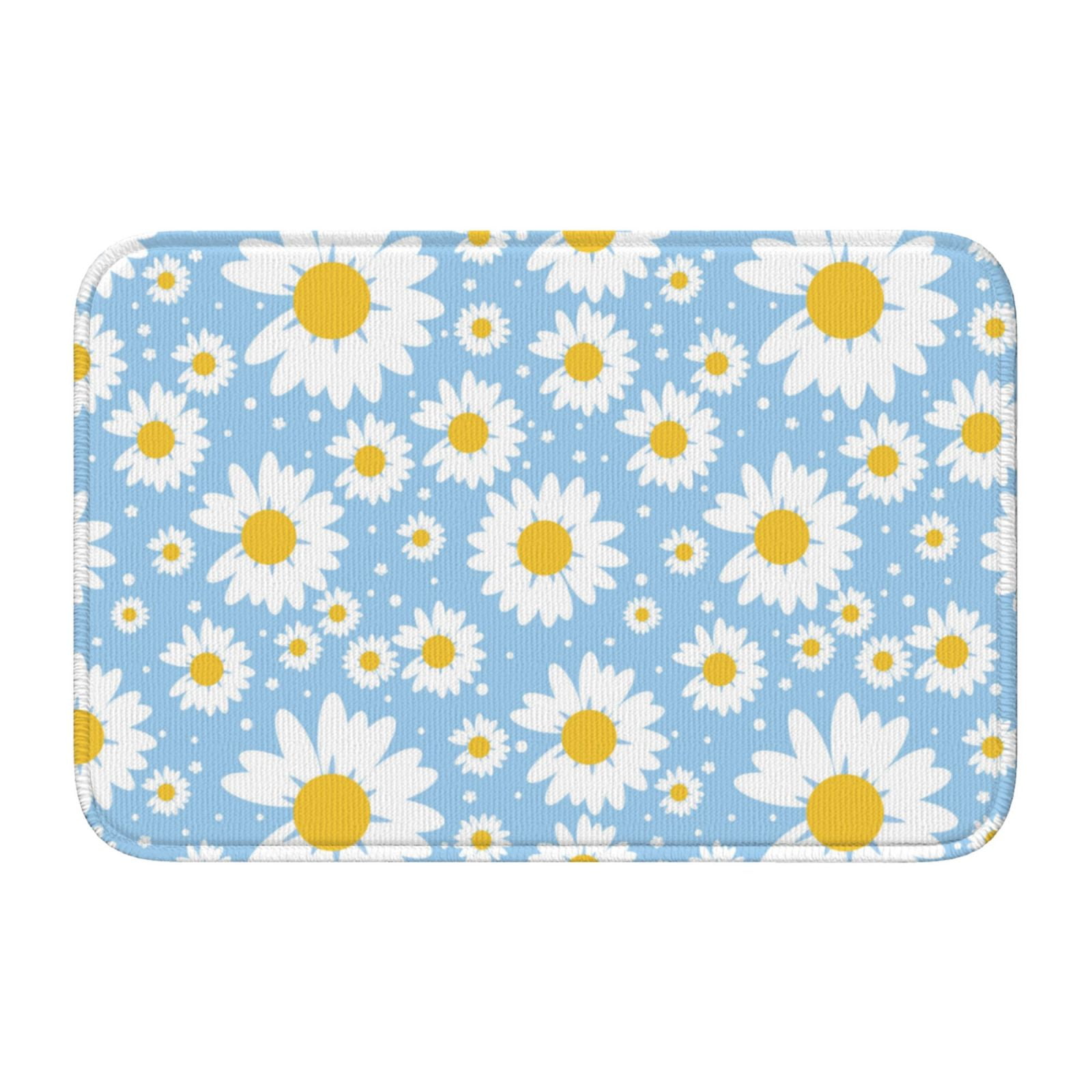 Adjustable Apron - Bib Apron for Men Women, Daisies Flowers Light Blue ...