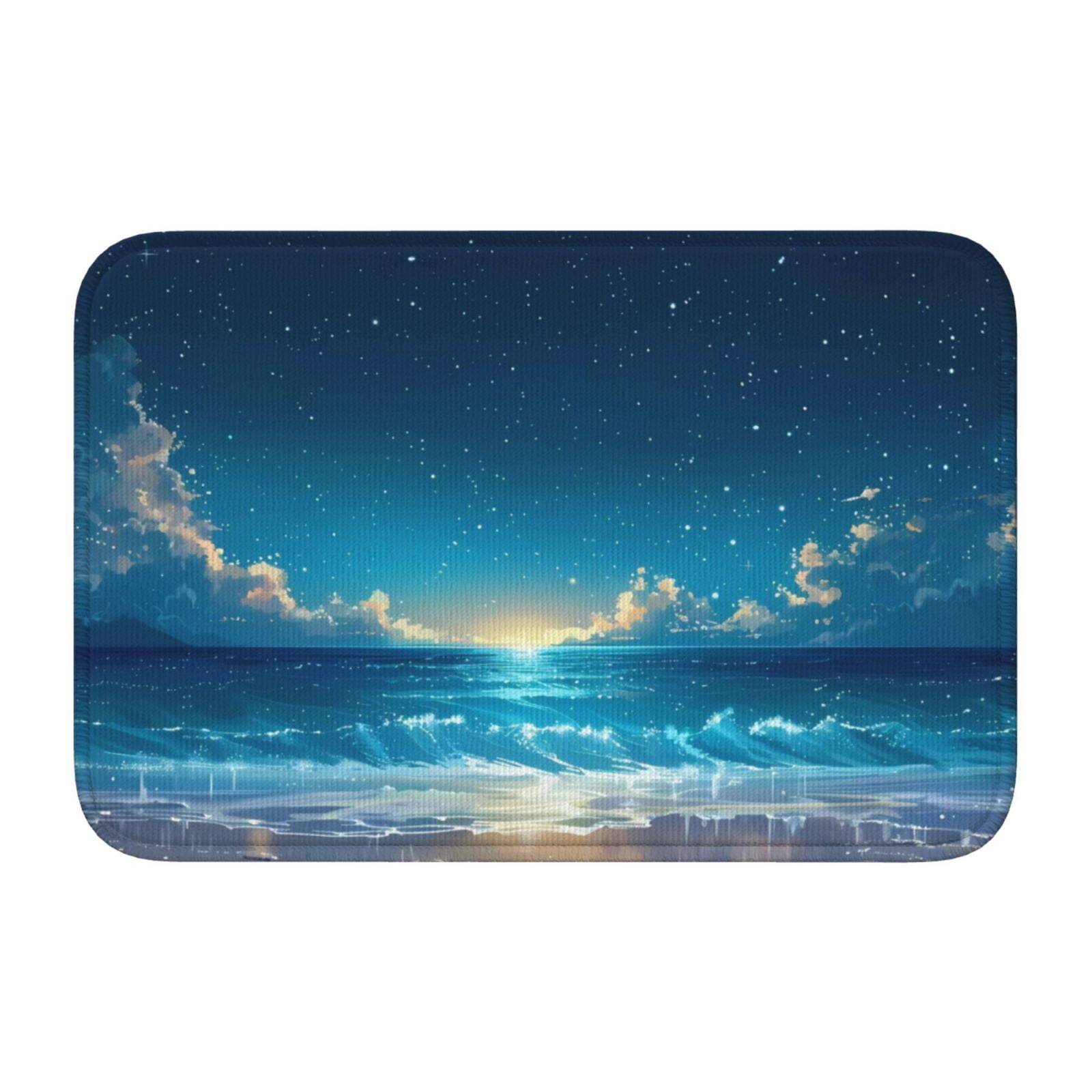 Adjustable Apron - Bib Apron for Men Women, Night Sky Beach Scene ...